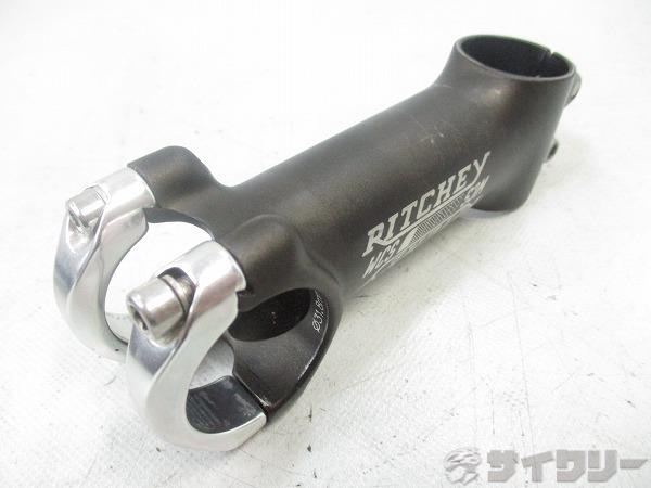 製品情報カテゴリハンドル関連 ステム アヘッド メーカーリッチー年式-色状態ランクD(年式相応のキズあり)送料サイズ小型サイズステム長：100mmコラム径：28.6mmクランプ径：31.8mm角度：6/84°パーツ色：ブラック（日焼け気味）...