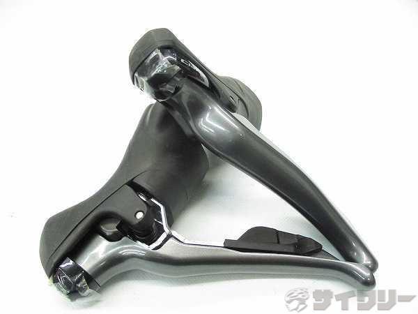 製品情報カテゴリドライブトレイン シフター デュアルコントロールレバー メーカーシマノ年式-色状態ランクC(少々キズあり)送料サイズ小型サイズクランプ径：23.8-24.2パーツ対応段数：2x8s変速方式：ワイヤー対応ブレーキ規格：キャリパ...