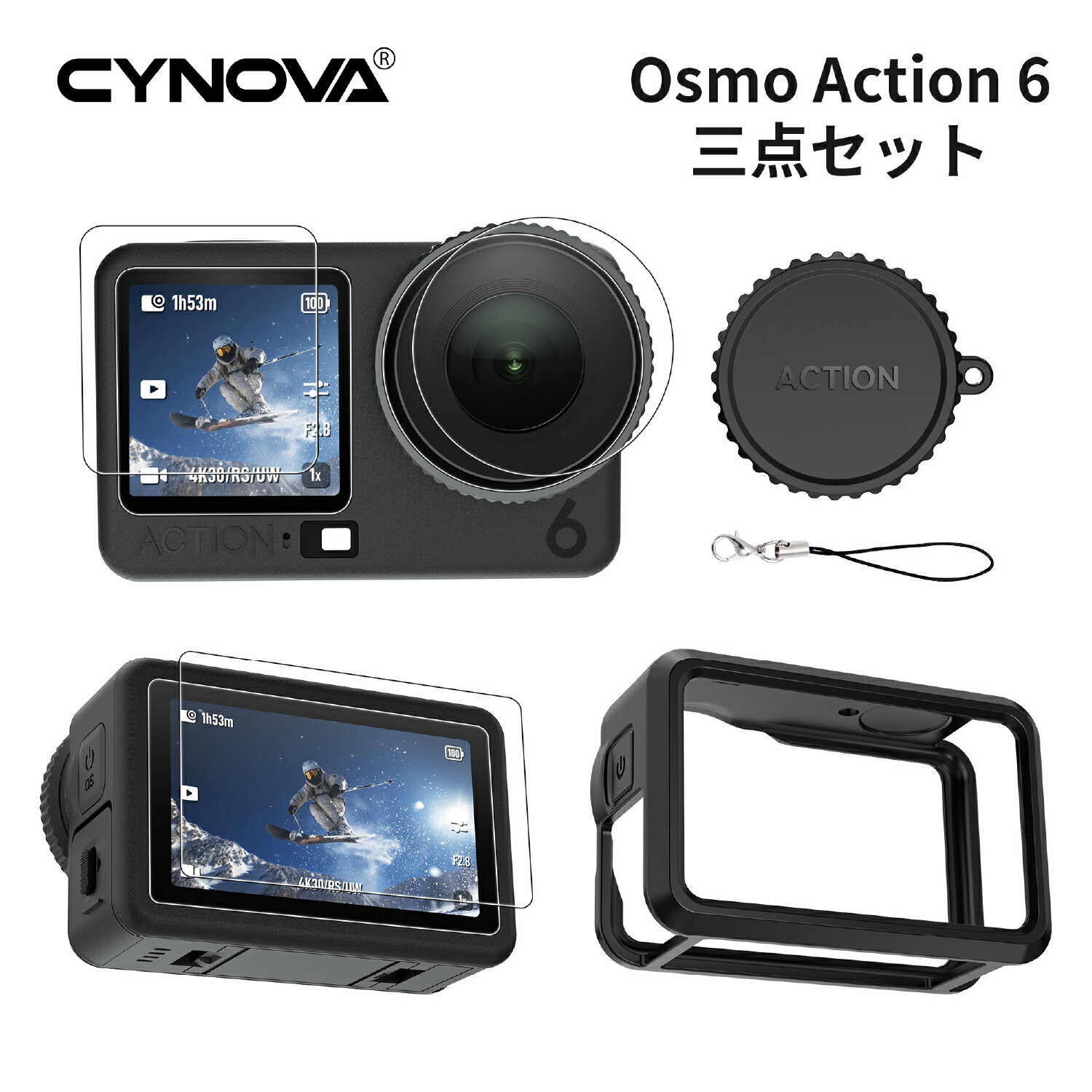 【対応機種】Action 6 専用の DJI Osmo Action 6 ケース です。本製品の DJI Osmo Action 6 シリコンケース は柔軟な素材を採用し、機体を衝撃からしっかり保護。さらに、6枚組の Osmo Action...