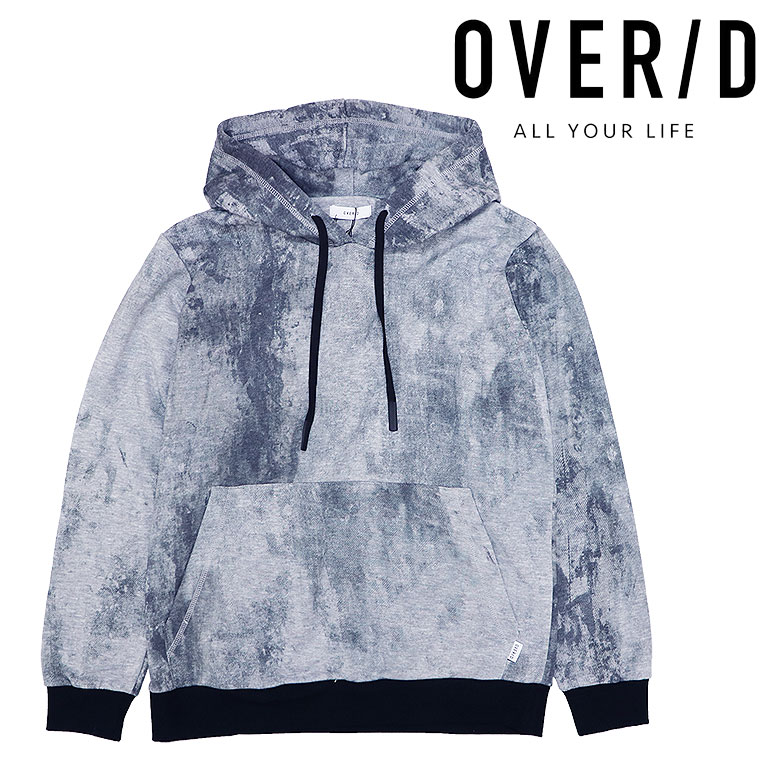 メーカー希望小売価格はメーカー商品タグに基づいて掲載しています 商品名 【OVER-D】オーバーディー パーカー プルオーバー フーディ トップス グランジ柄 PULLOVER HOODIE シンプル きれいめ メンズ カジュアル ブランド...