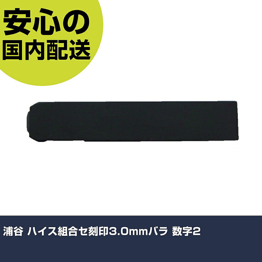 メーカー名 浦谷商事（株） 商品名 浦谷 ハイス組合せ刻印3．0mmバラ 数字2 数量 1本 長さ 88mm 幅 3mm 高さ 88mm 重量 4g 【商品について】 特長：16桁（1.5mm）から6桁（6.0mm）までの数字・文字が、一度...