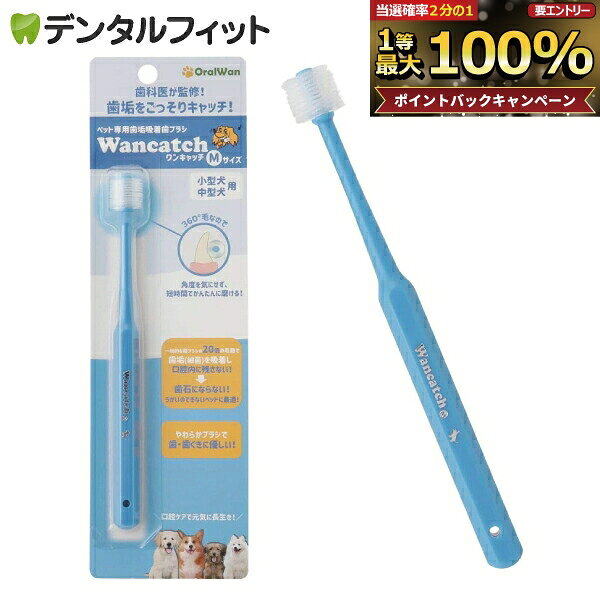 【Wancatchの優れた3つの特徴】 ●歯垢除去能力が高い！！歯垢を吸着し、口腔内に歯垢を残しません！ ●360°毛なので、歯に当てやすく、かんたんに磨ける！ ●やわらかブラシで歯・歯ぐきに優しい！！ ・歯垢除去能力が高い歯ブラシを研究し...
