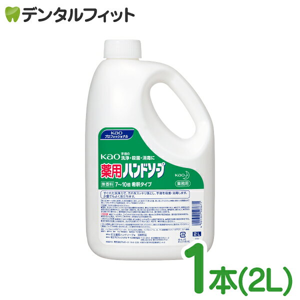 濃縮タイプで7〜10倍希釈して使用するから驚くほど経済的！ 殺菌成分：トリクロサン ●濃縮タイプで、経済的！ 濃縮タイプなので水で7〜10倍に希釈して使え、経済的です。 ●手指の汚れをスッキリ落とします！ パブリックスペースの化粧室などに最...