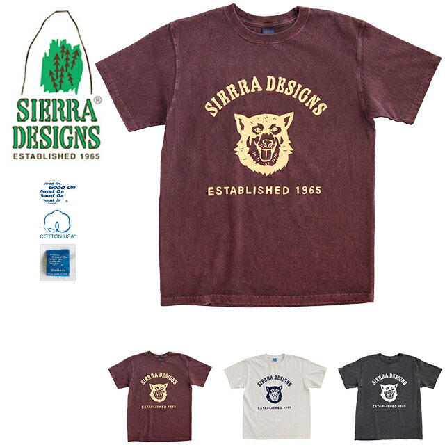 SIERRA DESIGNS (シエラデザインズ) Good On×SIERRA DESIGNS DOG TEE 931001SIERRA DESIGNSとGood OnとのコラボレーションTシャツ（男女兼用）です。 良質なUSAコットンを...