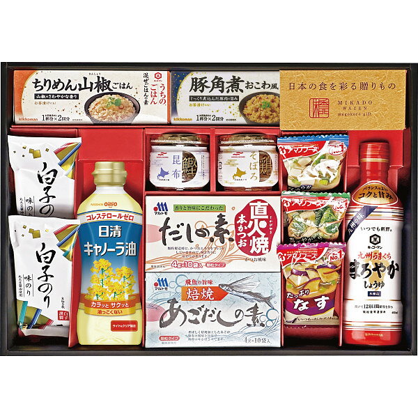 商品説明ごはんのお供やおかずとして大活躍の人気アイテムを揃えたもらって嬉しいギフトです。ITEM INFORMATIONJAN4996971142589アレルギー表示特定原材料乳、小麦、えび特定原材料に準ずるものさば、大豆、鶏肉、豚肉、ごま