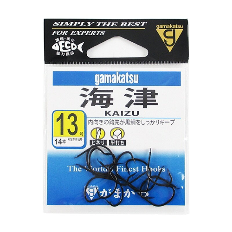 商品説明【がまかつ/Gamakatsu】腰がくの字に曲がり、鈎先はチモトを向いています。この形状が「アケミ貝」や「丸サナギ」を刺すのに適しています。根掛かりが少ないのもこの鈎の特徴。(ヒネリ/平打ち)ITEM INFORMATION[環境美...