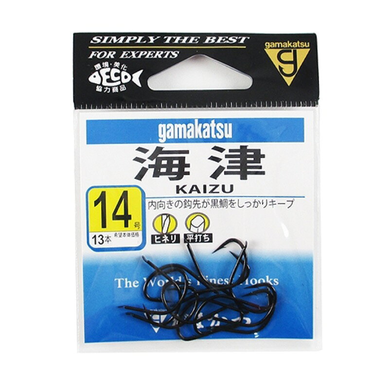 商品説明【がまかつ/Gamakatsu】腰がくの字に曲がり、鈎先はチモトを向いています。この形状が「アケミ貝」や「丸サナギ」を刺すのに適しています。根掛かりが少ないのもこの鈎の特徴。(ヒネリ/平打ち)ITEM INFORMATION[環境美...