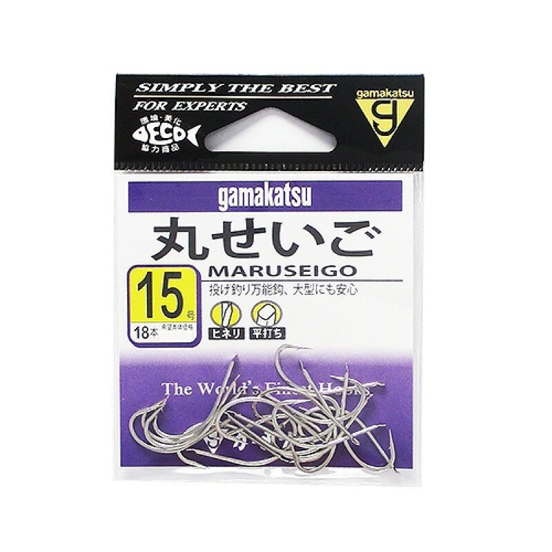 商品説明【がまかつ/Gamakatsu】セイゴやハネ、スズキ、アブラメやカレイなど、万能的な鈎で掛かりが早く、しかも丈夫です。(ヒネリ/平打ち)ITEM INFORMATION[環境美化協力商品]針号数15号カラー白その他特徴18本入代表対...
