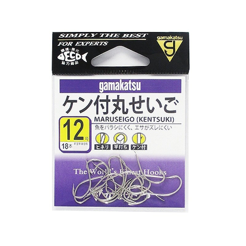 商品説明【がまかつ/Gamakatsu】房掛けにした青イソメやカレイねらいの大きなエサを付けてフルキャストしても、ケン付だから安心。餌落ちを防止します。アブラメのブラクリやマダイのテンヤ仕掛にもよく使われます。(ヒネリ/ケン付仕様/平打ち)...
