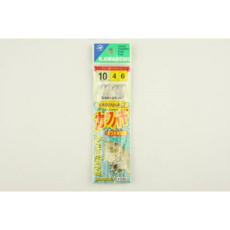 商品説明●カワハギ専用ITEM INFORMATIONハリ(号)10ハリス(号)4幹糸(号)63本針×2セットカワハギ仕掛 F-6 ハリ10号-ハリス4号JAN4947496221044