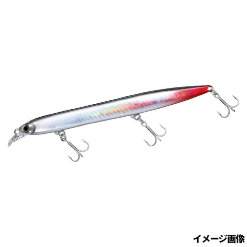 商品説明細身・小型ベイトに偏食している時、激スレ時に最適。バチ、サヨリ、シラスはもとより、イワシや稚アユ等の小型ベイトパターンにベストマッチな極スリムシルエット。高レスポンス&スレに強いタイトウォブンロール+テールスライドアクションで、低速...