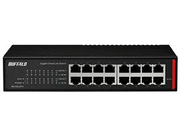 スペック情報 スイッチングデータ転送方式ストア&amp;フォワード 転送速度10BASE-T(10Mbps)100BASE-TX(100Mbps)1000BASE-T(1000Mbps) ポート数16 バッファメモリ512KBytes ファ...