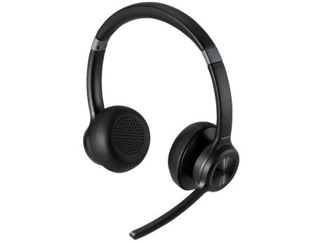製品概要デュアルマイクノイズリダクション機能でクリアな音声を届ける、オーバーヘッドタイプの両耳ヘッドセットです。 Bluetooth(R)接続のためワイヤレス通話が可能で、オンライン会議などの際に自席から離れても通話が可能です。 デュアルマ...
