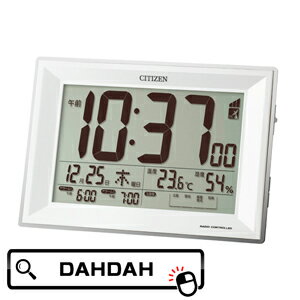 メーカー：CITIZEN シチズン パルデジットワイドDL製品名：8RZ151-003JANコード：4903456192427本体サイズ：117×173×57スペックの抜粋1：温湿度計付電波めざまし時計スペックの抜粋2：電子音アラーム付スペ...