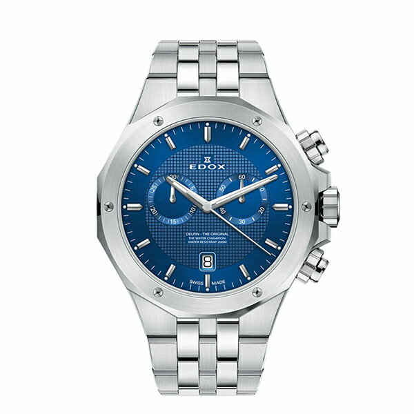 メーカー：EDOX エドックス製品名：10110-3M-BUINキャリバー：クオーツ(EDOX101)ケースサイズ：43mm径ケース：316Lステンレススティール防水：20気圧/200mガラス：サファイアクリスタル（無反射コーティング）説明...