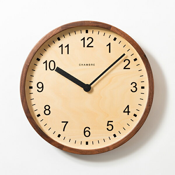 メーカー：INTERZERO インターゼロ CHAMBRE シャンブル製品名：CH-073WNJANコード：4580247174727素材：本体：ウォルナット無垢材/文字盤：シナ材/ガラスムーブメント：RHYTHMスイープムーブメント重量：...