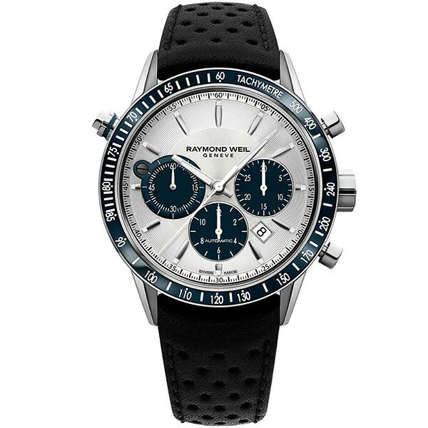 メーカー：RAYMOND WEIL レイモンド ウェイル製品名：7740-SC3-65521キャリバー：自動巻き（RW5010）ケースサイズ：43mm 厚さ: 13.7mmケース素材：ステンレススティール防水：100m/10気圧防水ガラス：...