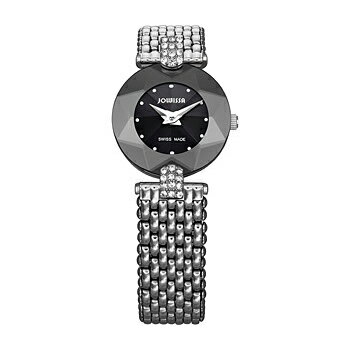 メーカー：JOWISSA ジョウィサ製品名：5_228_S防水：3気圧防水ケースサイズ： 横（リューズ含めず）×縦×厚み：約Φ24mmバンド素材：ステンレススティールガラス素材：ファセット ミネラルクリスタルケース素材：ステンレススティール...