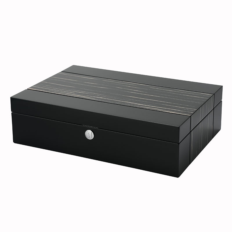 メーカー：PAUL DESIGN ポールデザイン製品名：GENT10-BSケースサイズ： 横（リューズ含めず）×縦×厚み：W36×D25×H10cmケース素材：MDFウッド機能 付加仕様：収納10本 GENTLEMEN コレクションボックス...