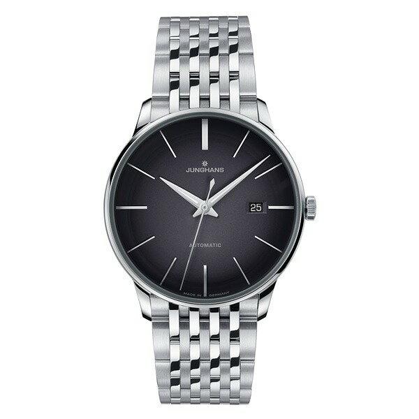 メーカー：JUNGHANS ユンハンス製品名：27-4417-46防水：5気圧防水ケースサイズ： 横（リューズ含めず）×縦×厚み：40.4×D10.9mm（リューズ除く）バンド素材：ステンレススティールガラス素材：無反射コーティング 湾曲サ...