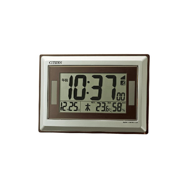 メーカー：RHYTHM リズム CITIZEN シチズン製品名：8RZ182-019JANコード：4903456207404素材：プラスチック枠重量：570gサイズ：182×260×33mmカラー：19 シルバーメタリック色商品説明：ソーラ...