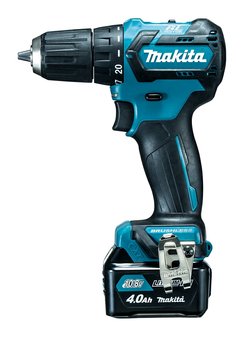 10.8Vスライドバッテリ採用！ ショートでもパワフル　最大トルク32N・m 余裕の作業量 【商品内容】本体：DF332DZ　x1台　 10．8Vバッテリ（4.0Ah)　x2個　 充電器DC10SA・ケース付　