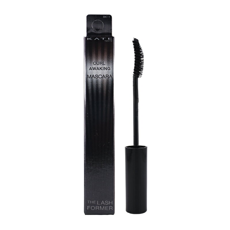 JAN 4973167524084 カールを瞬間ロックし1日中キープするWPタイプのマスカラ 【商品名/内容物】 KATE ケイト カールアウェイキングマスカラ BK-1 ブラック 5.5g 【使用方法】 1. カーブナー(アイラッシュカー...