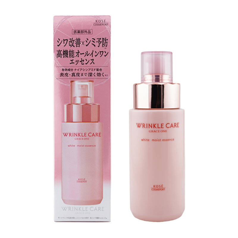 【医薬部外品】 JAN 4971710558838 シミを予防するオールインワンエッセンス 【商品名/内容物】 KOSE コーセー グレイスワン リンクルケア ホワイト モイストエッセンス 180mL 高機能オールインワン 【使用方法】 ●...