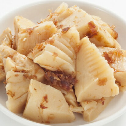 商品情報名称惣菜原材料名たけのこ水煮（中国製造）、砂糖、醤油、昆布エキス、米醗酵調味料、かつお節、食塩、かつお節エキス/調味料（アミノ酸等）、ビタミンC内容量250g賞味期限（記載場所）表面下部に記載保存方法直射日光、高温多湿を避けて保存し...