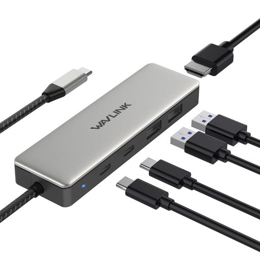 【5 IN 1 マルチポート接続】: このアダプターを使用すると便利です アダプター USB C ハブ - 5 ポート - 4K HDMI、100W PD 入力、USB A および USB C 3.1 (10Gbps)、および 1 つの U...