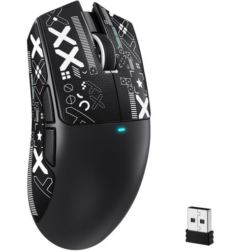 技適認証番号219-269115 【最高のエントリーモデル】X11SEは大人気ワイヤレスマウスであるATTACK SHARK X11 ゲーミングマウスの形状を1:1で継承しつつ、充電ドックを省いてコスト削減しながら性能を大幅アップ;PAW3...