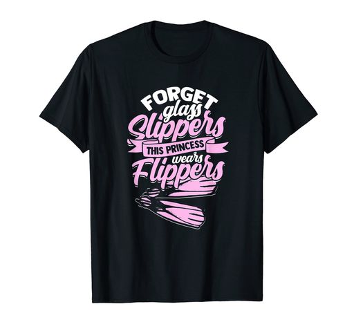 水泳がお好きですか? この面白い「Forget the Glass」スリッパ。このPrincess Wears Flippers スイミングデザインは、あなたや水泳をする女の子や女性に最適です。