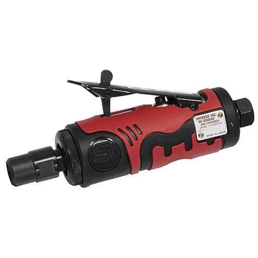 チャック内径:6mm 無負荷回転数:25000回転/分 空気消費量:0.44立方m/分 付属品:エアープラグ・エアーツールオイル