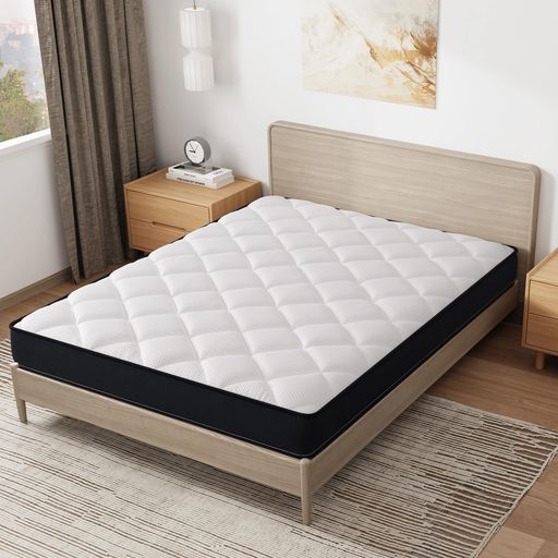 高反発ポケットコイルマットレス:高反発ポケットコイルが体のあらゆる部分を点で支え、体のラインに柔軟にフィットして体圧を分散します。沈み込みすぎないので寝返りが打ちやすく、バランスのとれた寝心地で自然なリラックスをもたらします。 プレミアム・...