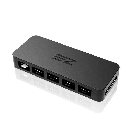 単一の 4 ピン マザーボード PWM ファン ヘッダーは、最大 10 台の PC ファンに電力を供給できます。 注: 最大電流制限は合計 3A です。最初にファンの仕様を確認してください。 ハブインターフェースにおいて、FAN1のホワイト...