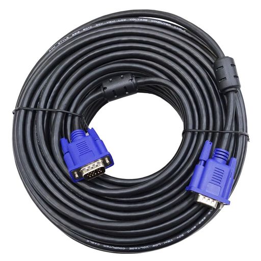 COMON製 VGA(アナログ) ハイグレードタイプのケーブル 30m です。 一般的なアナログ ディスプレイケーブルとしてお使い頂けます。※両端ネジ有り 規格: ミニD-Sub15 (オス) - ミニD-Sub15 (オス) / 同軸対応...