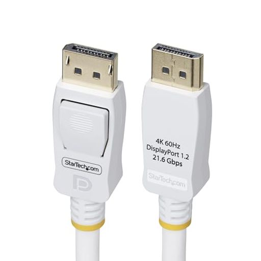 高性能:UHD対応DisplayPortデバイス向けに設計された4K対応DP1.2ケーブル。コネクター部の性能を示すマークにより、適切なDPケーブルを素早く識別可能。最大データ転送速度21.6Gbpsで、スムーズな4K60Hzビデオを実現。...