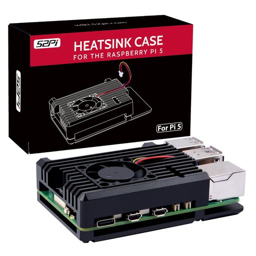 【Pi5アルミニウムケース】PWM冷却ファン付きGeeekPiヒートシンクケースは、RaspberryPi58GB/4GBと互換性があります。 【パッシブ冷却設計】ケース自体がヒートシンクと内蔵PWMファンとして機能し、放熱を向上させ、パッ...