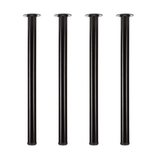 【安定、耐荷重高】高さ75 cm、直径5 cm、アイアンレッグの耐荷重は400 kg(単本100 kg)、各種類の配置ニーズに対応できます。机との接触部は直径10 cmで、ネジで固定することで、より強固で便利です。 【調整可能、静音、滑り止...