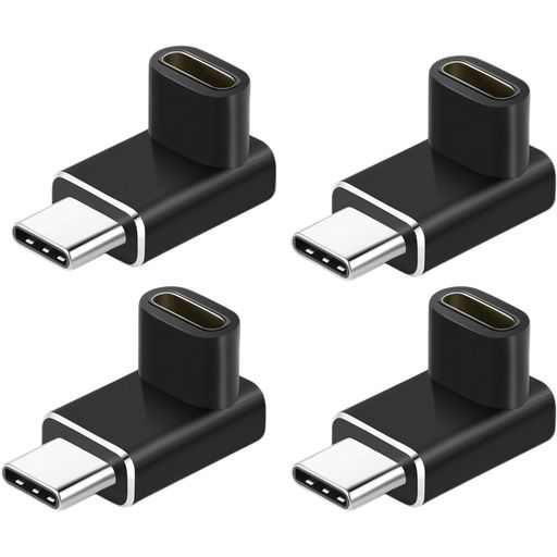 【90度フル機能データ転送】このアップ&amp;ダウン90度USB Cアダプターは、ケーブルを適切な延長方向にすることができ、ケーブルやデバイスの入力ポートの摩耗や損傷を防ぎ、スペースを節約できます。 【4K@60HZビデオとオーディオ転送...