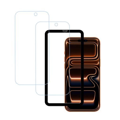 【対応機種・超お得組み合わせセット】iphone17proガラスフィルムiPhone17Pro用のブルーライトカットガラスフィルム2枚入り+ガイド枠付き 【飛散防止設計】iphone17proガラスフィルム高品質の日本硝子素材を採用します。...