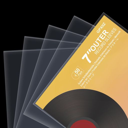 【7インチレコード用に設計】7インチのビニールレコード用に特別に設計された当社の外側のレコードスリーブは、7.48インチx7.48インチ(19cmx19cm)で、コレクション内のレコードを簡単に収納できます。フィルムの厚さは0.076mmで...