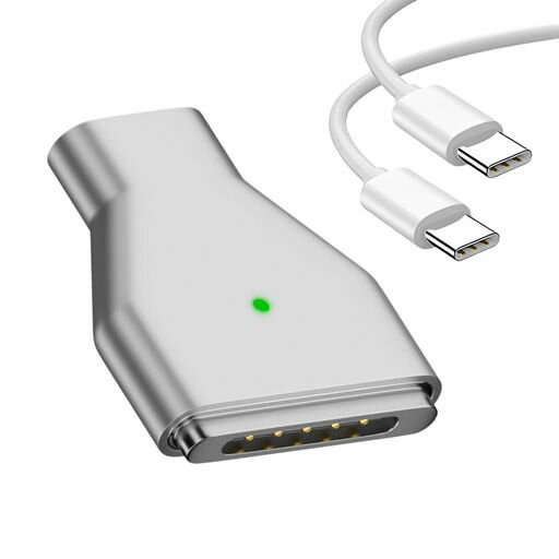 【便利な充電】この USB-C to MagSafe 2 充電アダプターセットは、旧モデルの MacBook Air/Pro 専用に設計されています。簡便な USB-C アダプターと組み合わせることで、いつでもどこでも MacBook Pr...