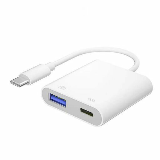 【TypeC2in1変換ケーブル】USBTypeC変換アダプターは2in1デザインで、1つのUSBポートが揃えております、1つのTypeCポート、タイプCカメラアダプターとOTG変換ケーブルの機能を兼ね備えています。さまざまなデバイスとの接...
