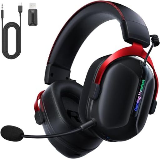 【強化されたATS3031チップと優れた音質】GvyugkeのCT570ゲーミングヘッドセットは、最新のATS3031 V3.0チップを採用しており、干渉を99.99%削減し、遅延率は 20ms と低いです。Ru磁気支柱をサウンド素材として...