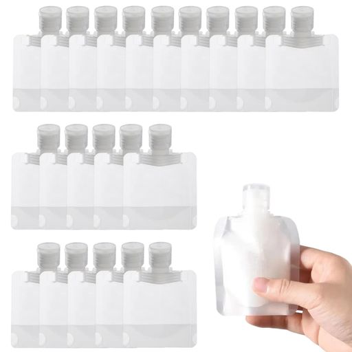 【内容】20個の旅行用ボトル、30ml、長期旅行や家族での使用に最適です。 【材質】PET素材を使用しており、安全で無毒無臭です。ねじ蓋の密封設計で漏れを防ぎ、様々な液体を安心して携帯できます。 【透明で見やすい】半透明のボトルデザインで、...