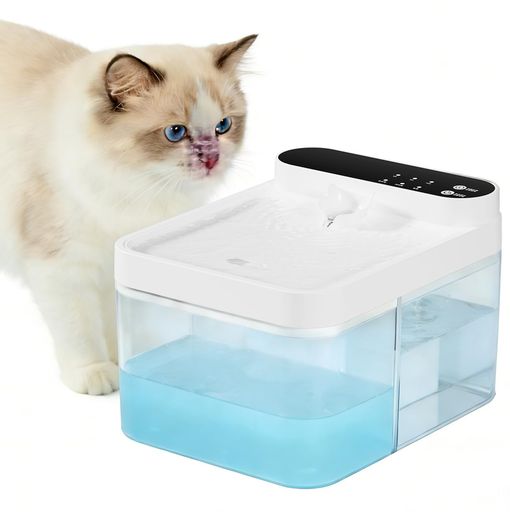 尿路管理 革新設計「浄水・汚水完全分離型」猫給水器:汚水分離式清潔を保てる自動給水器は汚れを循環している自動みずのみ器と違い、清潔な水と汚水を完全に分離する独立タンクを搭載、従来モデル比細菌繁殖リスク87%低減、給水タンク内に赤カビが発生し...