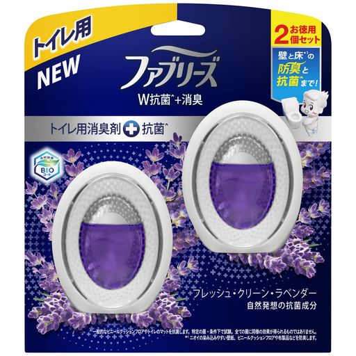 ファブリーズ 消臭 芳香剤 + 抗菌 トイレ用 フレッシュ・クリーン・ラベンダー 6mL 「ファブリーズ トイレ用消臭剤」は、トイレ内の空気を継続的に消臭するだけでなく、壁や天井を防臭コートすることで、嫌なニオイが付着するのを防ぎます。 使...