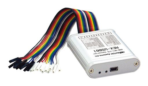SPI/I2C 両対応のUSB接続アダプタ SPIモードはマスタに対応 I2Cモードはマスタ/スレーブ対応 デバイスおよび本製品への電源供給可能 ハウジング付ばら線ケーブル添付 SPI/I2C制御ユーティリティ添付 スクリプトによる自動制御...