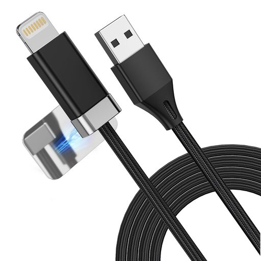 『lightning端子に磁石吸着固定機能、先端を探手間不要!導線整理にも便利!』本iphoneケーブルのlightning端子部分に強力な磁石が埋め込まれるによってケーブル固定具要らずにを壁面に一か所に定位置に保持され、ケーブルの先端を毎...